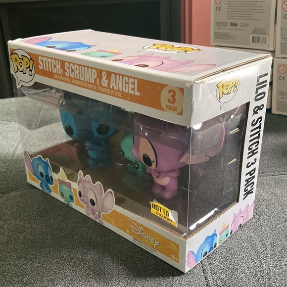 Funko | Toys | Funko Pop Disneys Lilo Stitch Stitch Scrump Angel 3 Pack ...